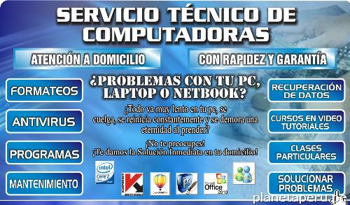 Servicio Técnico De Computadoras In House en Piura