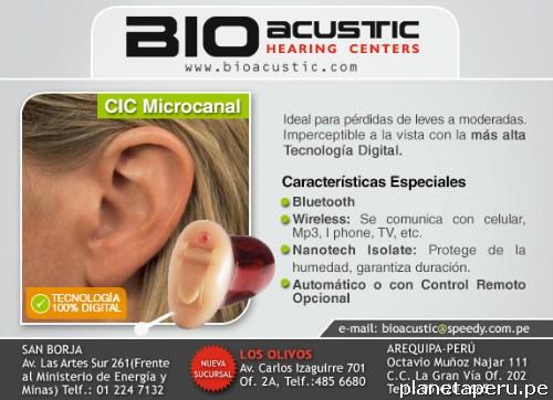 Audífonos para Sordera Bioacustic en San Borja: teléfono