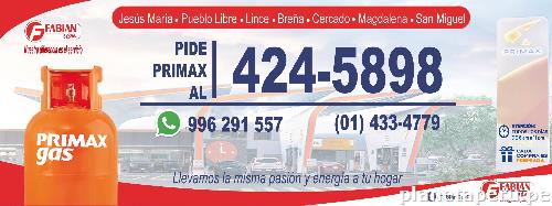 Venta De Gas Delivery Primax Fabián Gas: teléfono y horarios - Av ...