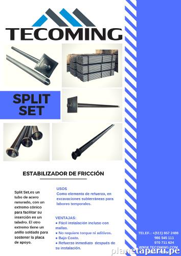Split Set - Perno De Anclaje De Roca en Lima Capital