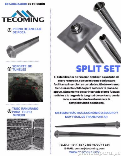 Pernos Split Set en Los Olivos