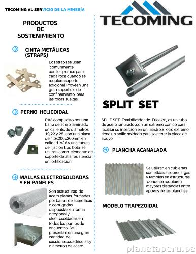 Pernos Split Set en Los Olivos