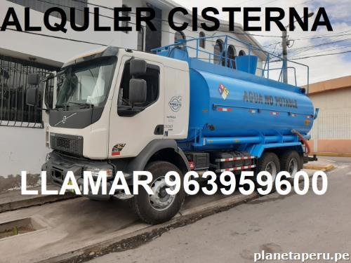 Alquiler cisterna de agua volvo en Arequipa