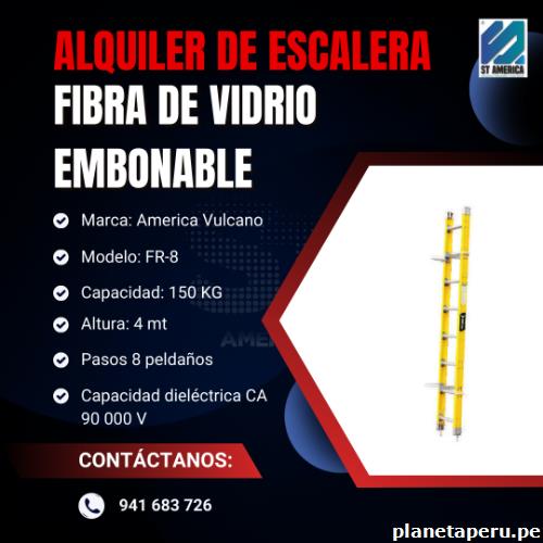Alquiler de Escalera Fibra de Vidrio Embonable en San Juan de Lurigancho
